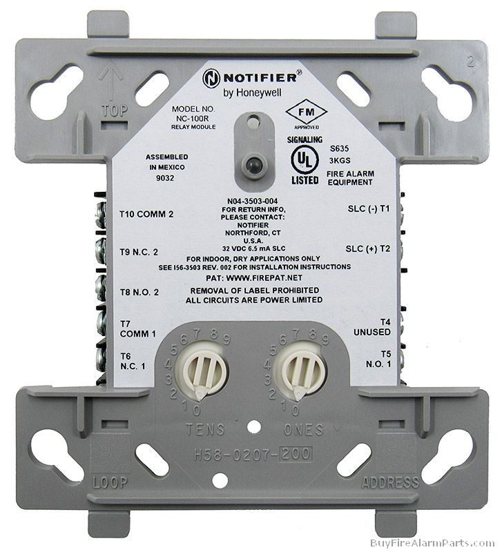 Notifier NC-100R Addressable Relay Module