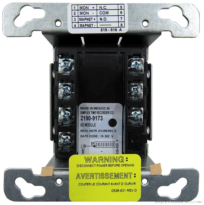 Simplex 2190-9173 2-Point I/O Module