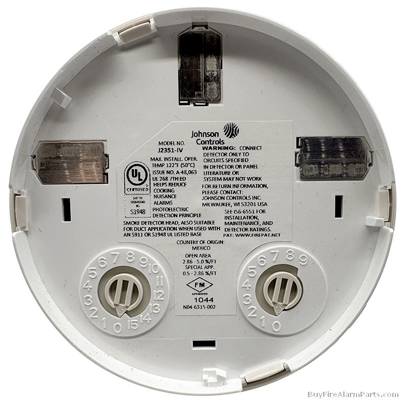 Johnson Controls J2351-IV Addressable Photoelectric Smoke Detector (Ivory)