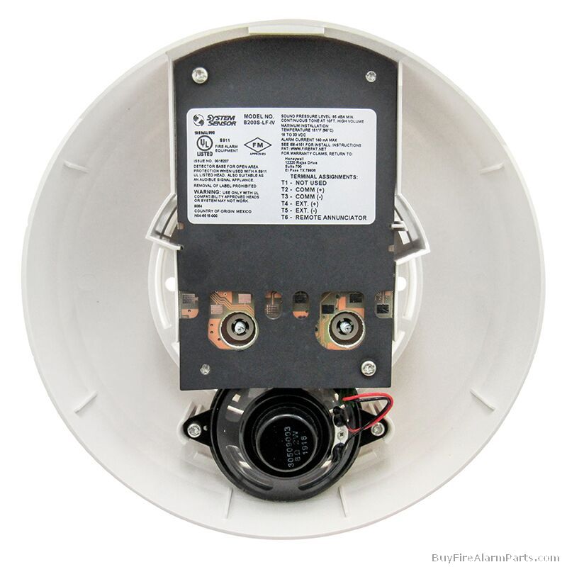 System Sensor B200S-LF-IV Sounder Base (Ivory)