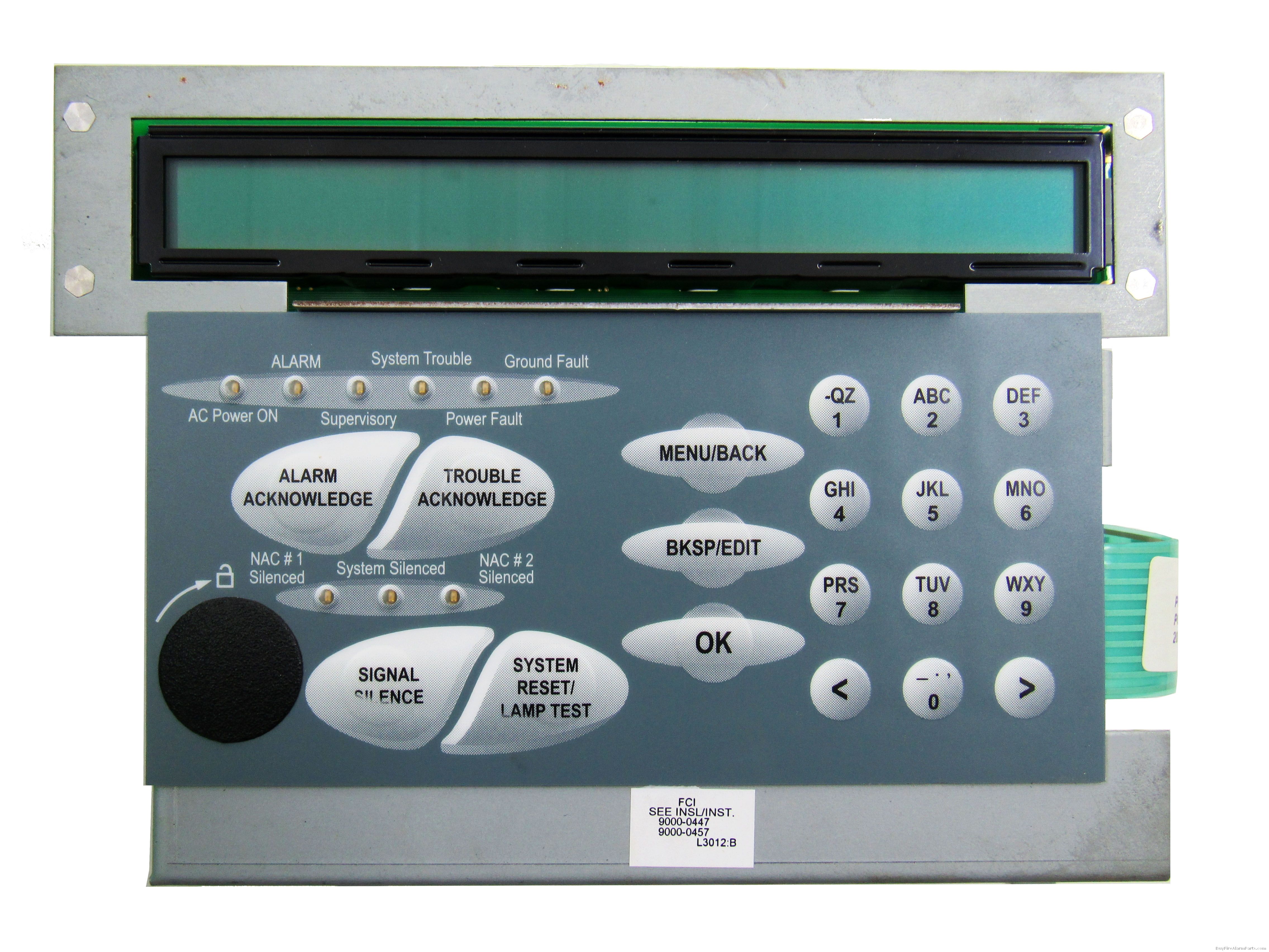 Gamewell FCI 7100 Keypad (without lock)