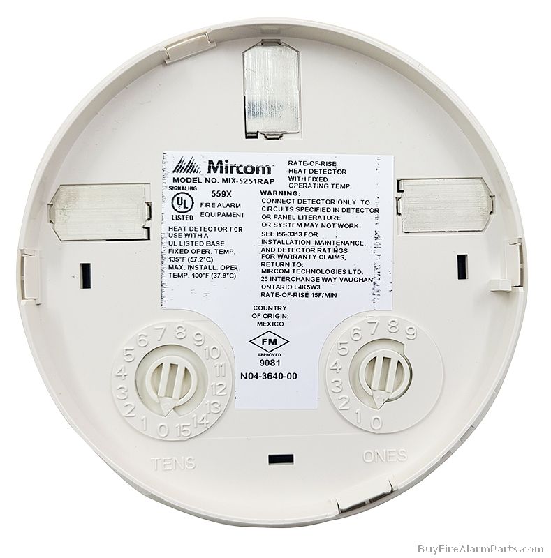 Mircom MIX-5251RAP Intelligent Plug-In RoR Temperature Sensor