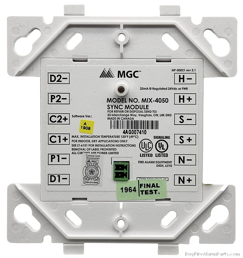 Mircom MIX-4050 Synch Module