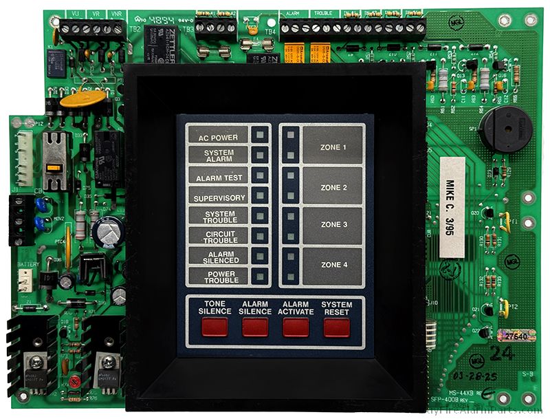 Fire-Lite MS-4424B / Notifier SFP-400B (4-Zone FACP) Replacement Board