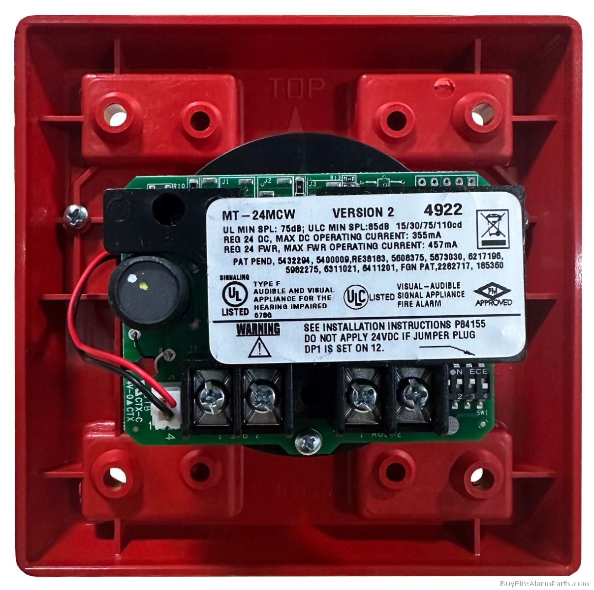 Wheelock MT-24MCW-AR Multitone Electronic Horn Strobe