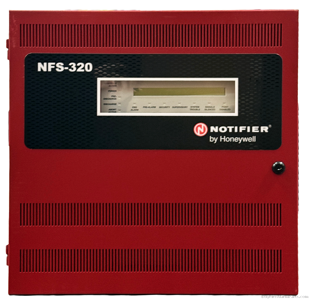Notifier NFS-320R (Intelligent FACP) in Red Cabinet