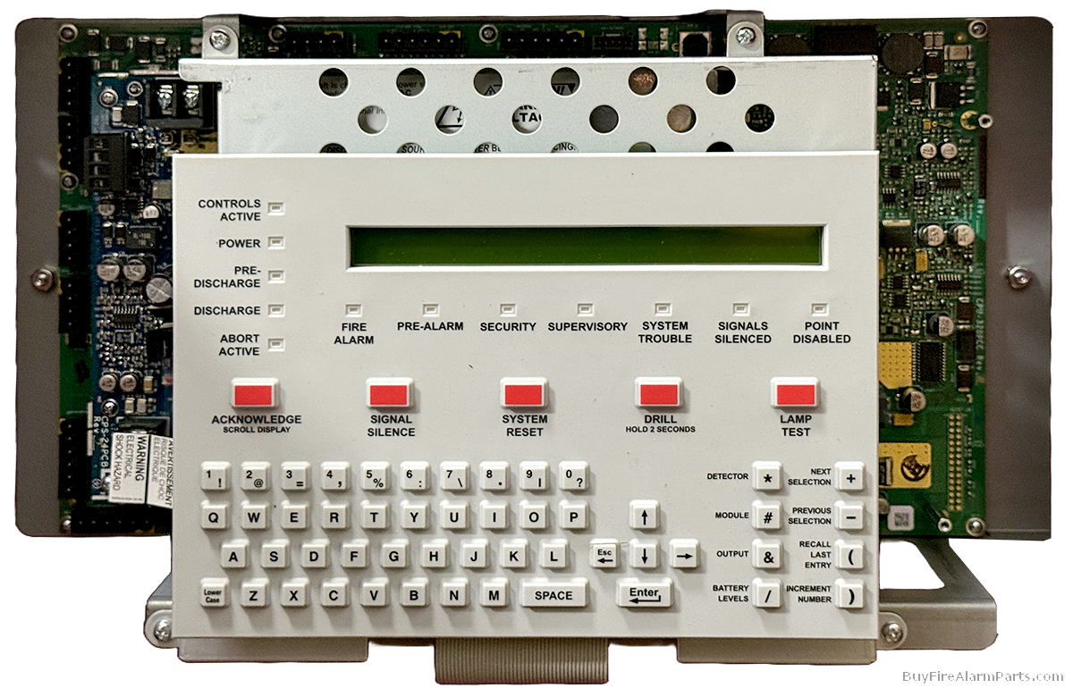 Notifier NFS-320R (Intelligent FACP) in Red Cabinet