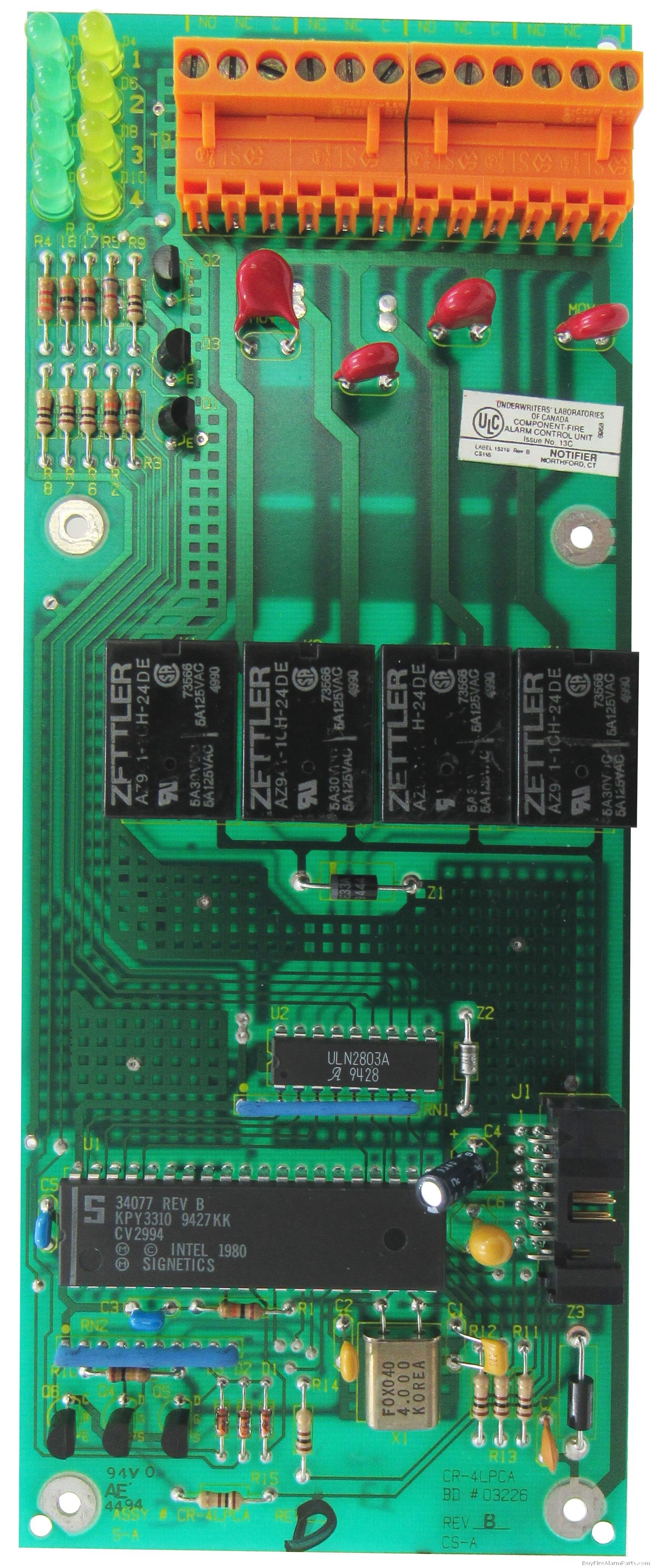 Notifier CR-4L Control Relay Module