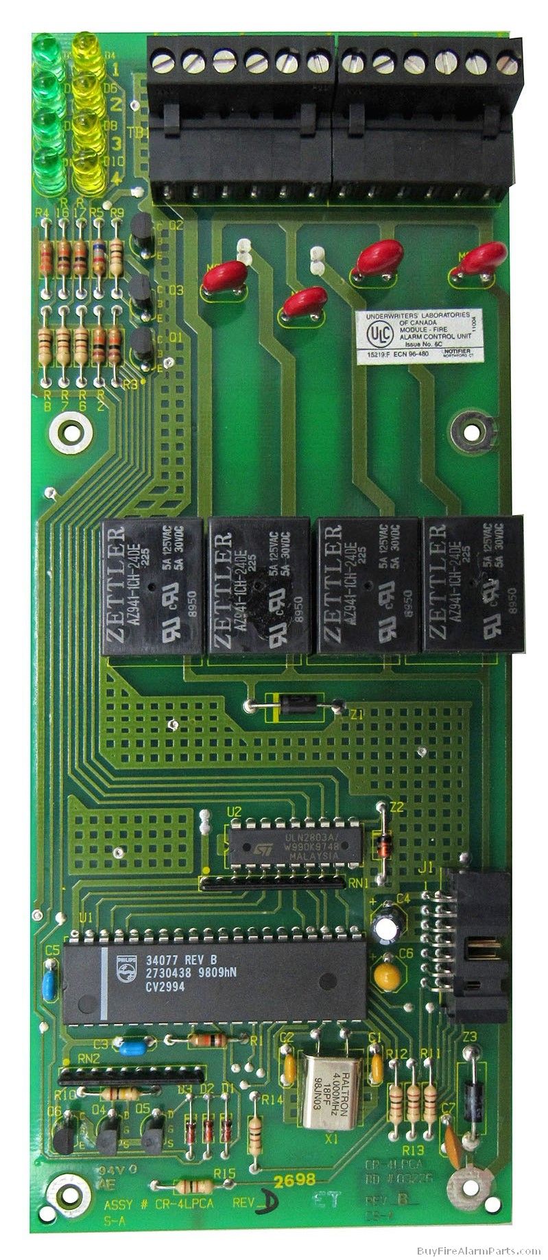 Notifier CR-4L Control Relay Module