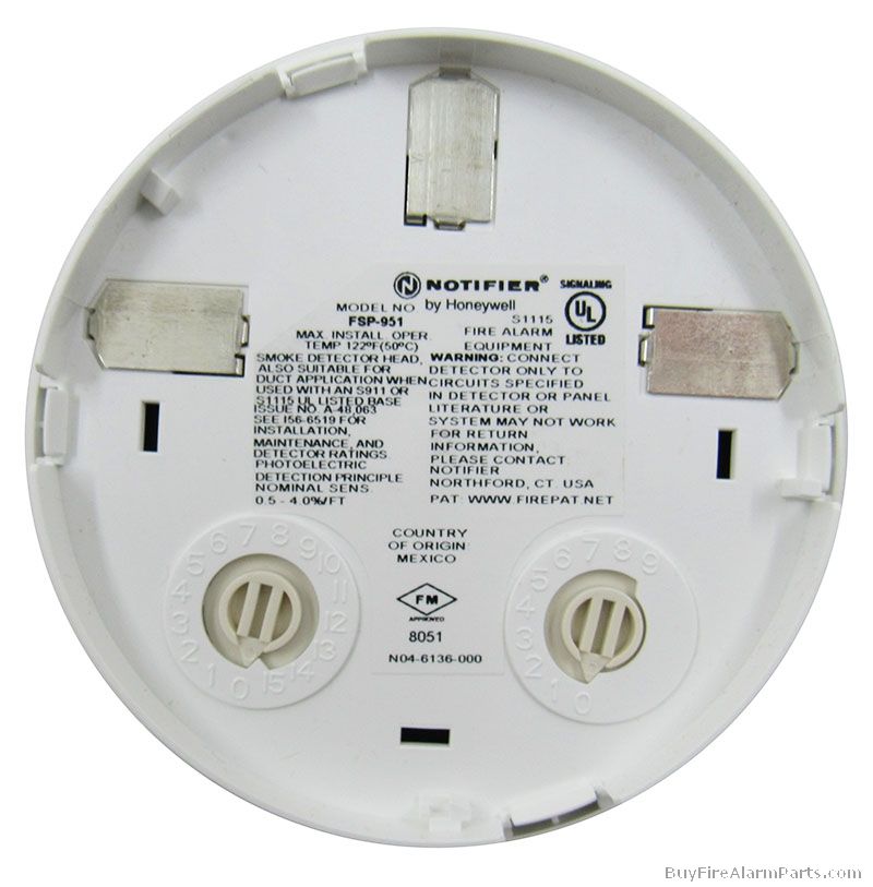 Notifier FSP-951 Intelligent Photoelectric Smoke Detector (White)