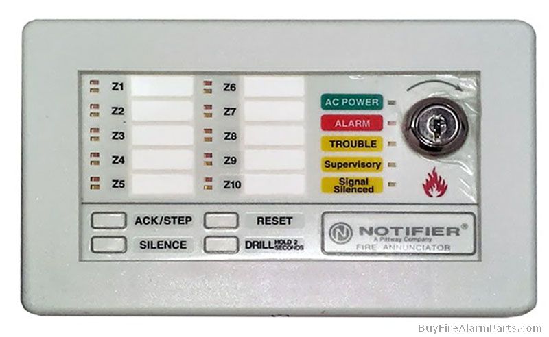Notifier LED-10N Remote LED Fire Annunciator (with Frame)