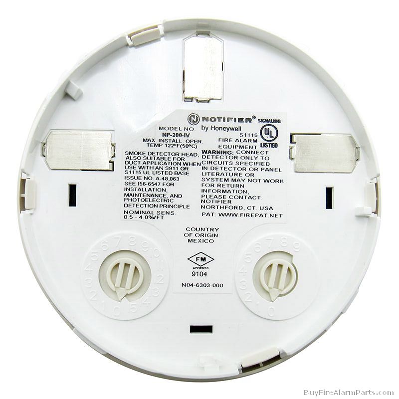 Notifier NP-200-IV Photoelectric Smoke Detector (Ivory)