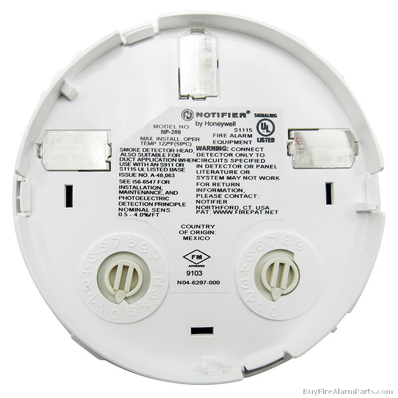 Notifier NP-200 Photoelectric Smoke Detector (White)