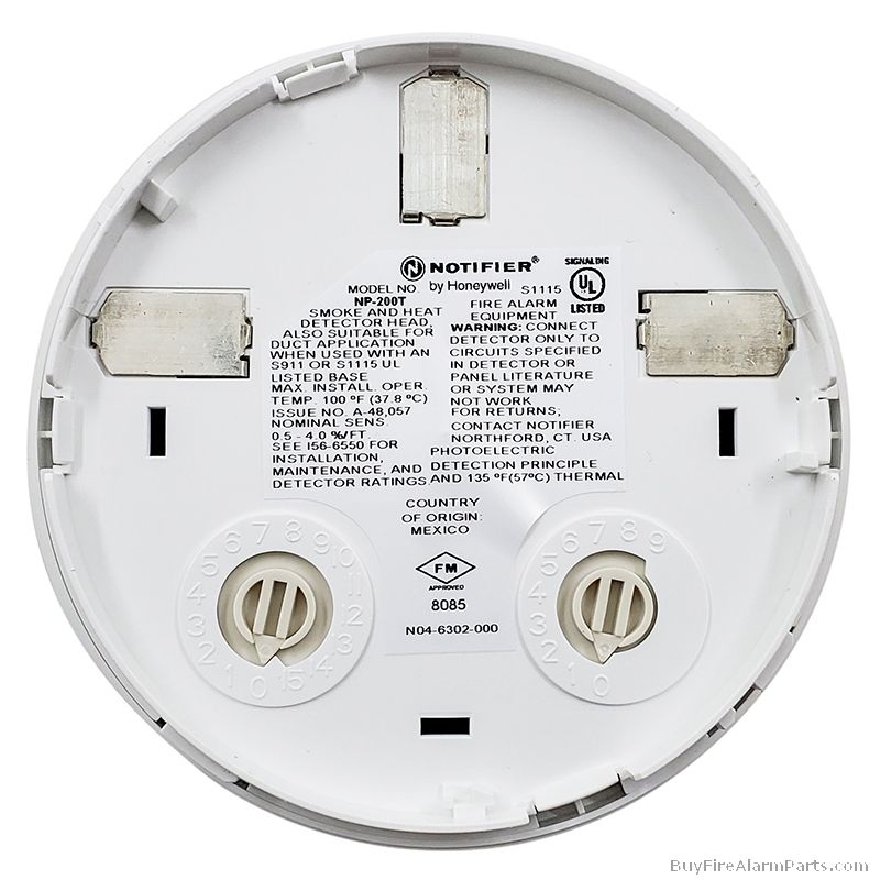 Notifier NP-200T Photo Detector w/ 135F Fixed Temp Sensor (White)