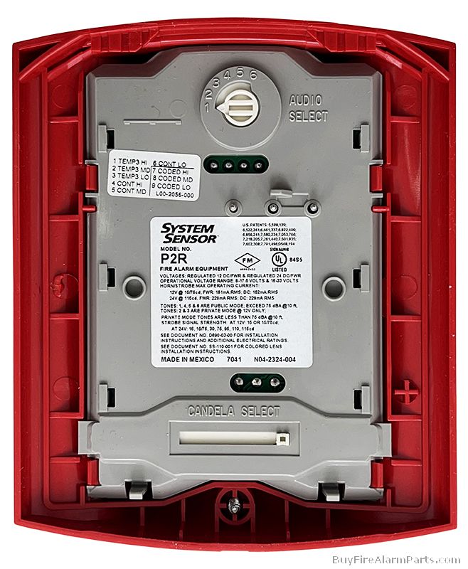 System Sensor P2R Spectralert Advance Multi Candela Horn Strobe