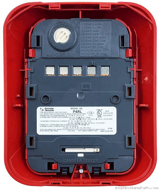 System Sensor P4RL Wall Mount Horn Strobe