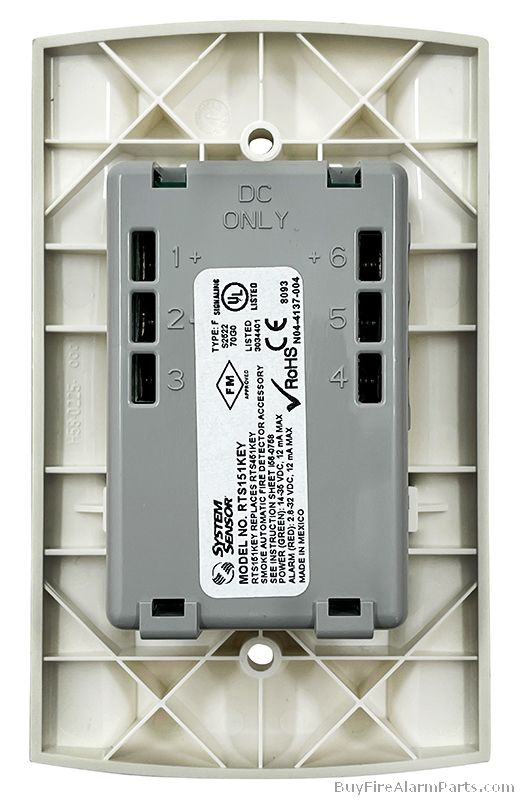 System Sensor RTS151KEY Remote Station for Duct Smoke Detector
