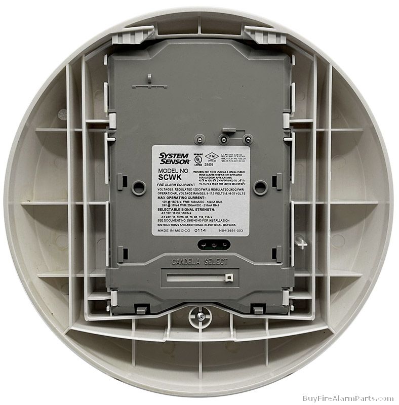 System Sensor SCWK Outdoor Strobe for Wall Mounting (White)