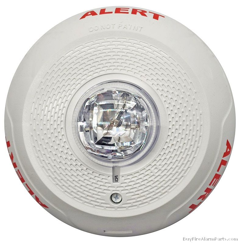 System Sensor SCWL-CLR-ALERT Ceiling Mount Strobe (White)