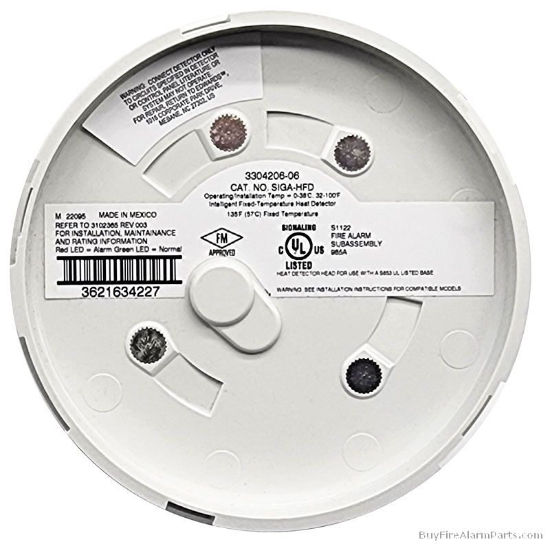 Edwards EST SIGA-HFD Intelligent Fixed Temp Heat Detector