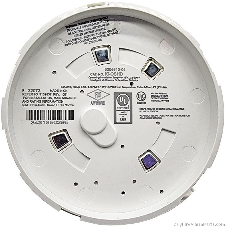 Kidde KI-OSHD Optica Series Intelligent Multisensor Smoke and Heat Detector