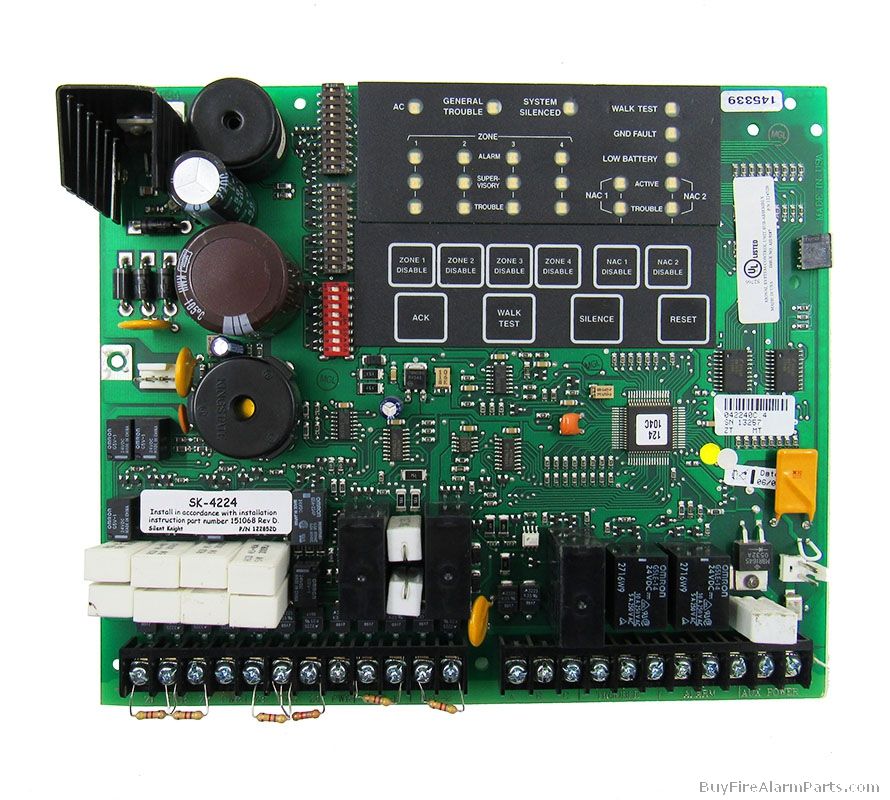 Silent Knight SK-4224 (4-Zone FACP) Replacement Board