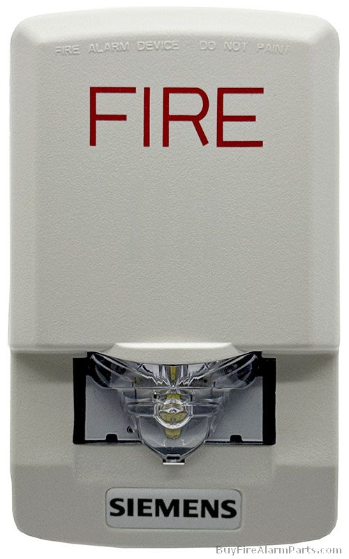Siemens Fire Alarm Strobes Siemens U S17S W Sync Strobe (White) Fire