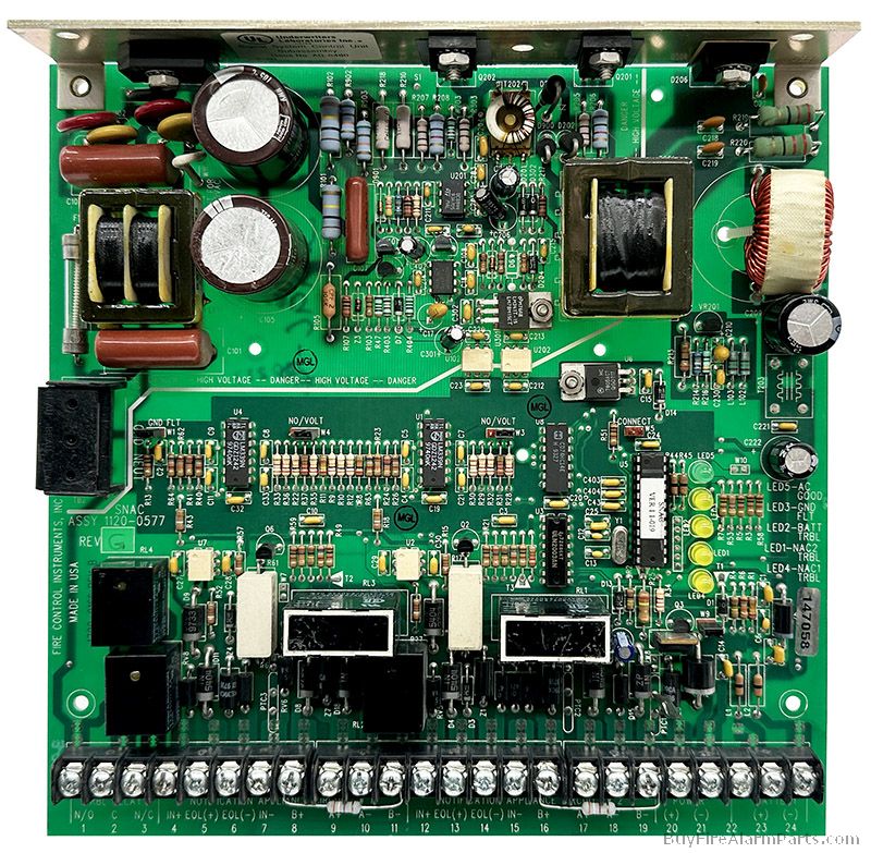 Gamewell FCI SNAC Supplementary Notification Appliance Circuit Panel