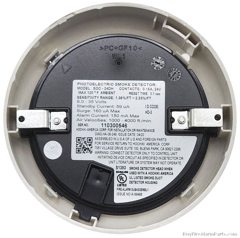 Hochiki SOC-24DH Photoelectric Smoke Detector