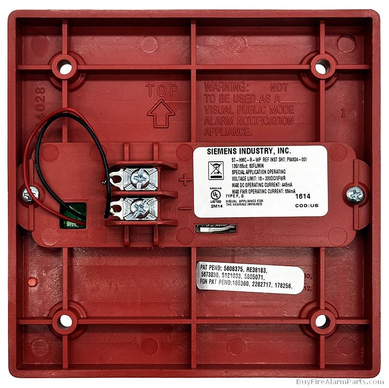 Siemens ST-HMC-R-WP Weatherproof Wall Mount Strobe