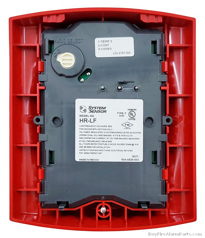System Sensor HR-LF Low Frequency Sounder