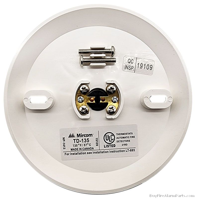 Mircom TD-135 Fixed Temperature 135F Heat Detector