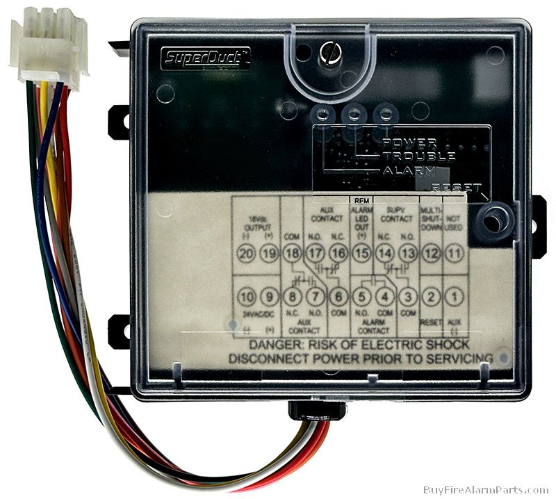 Edwards EST TSD-CJ-C01 SuperDuct 4-wire Smoke Detector