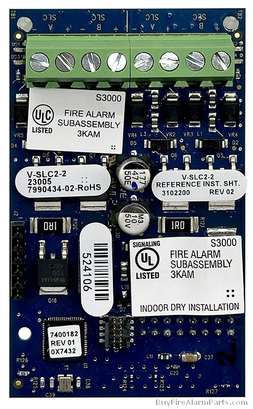 Kidde V-SLC2-2 (500-Point Dual-Loop Controller Card, VS4 Series)