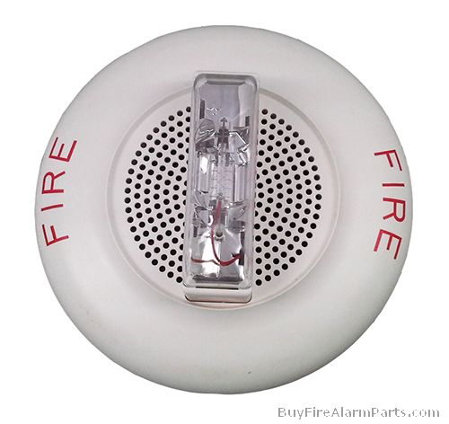 Wheelock E60-24MCC-FW White Ceiling Mount Speaker Strobe