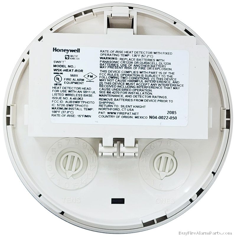 Silent Knight WSK-HEAT-ROR Intelligent Wireless ROR Heat Detector