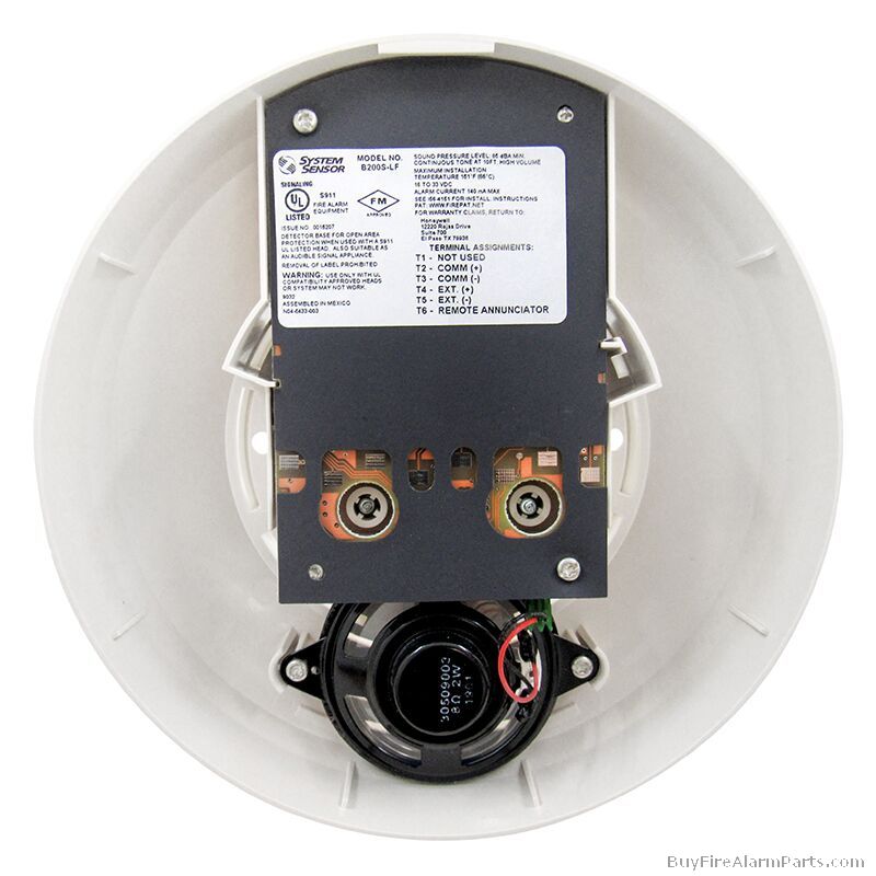 System Sensor B200S-LF Low Frequency Intelligent Sounder Base (White)