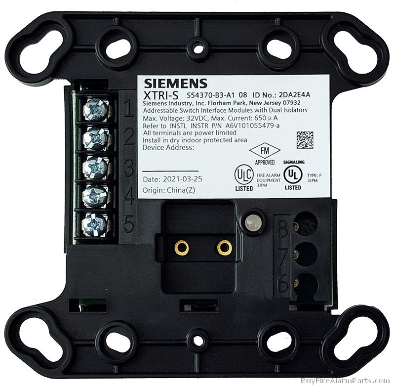 Siemens XTRI-S Single Input Module