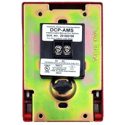 Hochiki DCP-AMS Addressable Manual Pull Station (Single Action, Hex Key ...