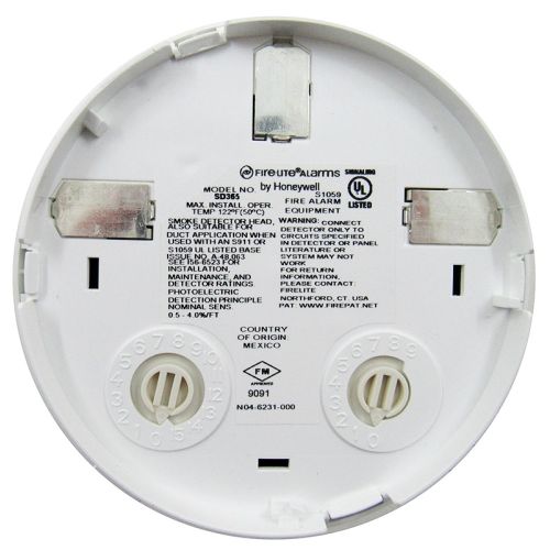 Fire-Lite SD365 Addressable Plug-in Photoelectric Smoke Detector (White)