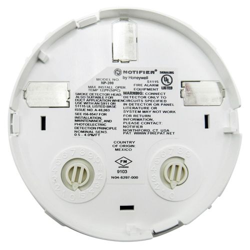 Notifier NP-200 Photoelectric Smoke Detector (White)