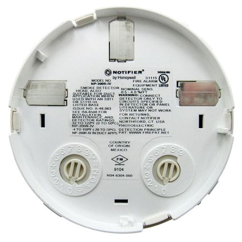 Notifier NP-200R-IV Remote Test Photoelectric Detector (Ivory)