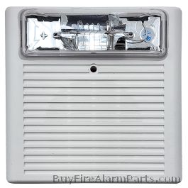 Wheelock ASWP-2475C-FW Ceiling Mount Weatherproof Horn Strobe (White)