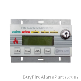 Fire-Lite LCD-80F Fire Alarm Annunciator (no frame)