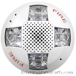 Edwards EST GCSVWF Ceiling Mount Speaker Strobe (White)