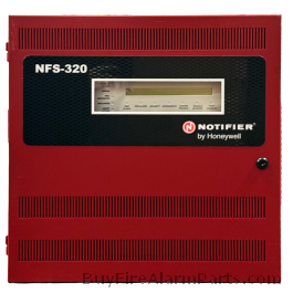 Notifier NFS-320R (Intelligent FACP) in Red Cabinet